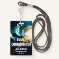 Custom Event Coordinator All Access Concert Pass Badge | Zazzle