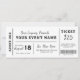 Custom Event Ticket, Concert Fake Ticket, School Invitation | Zazzle