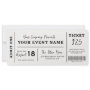 Custom Event Ticket, Concert Fake Ticket, School Invitation | Zazzle