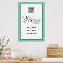 Custom Event Welcome Sign Poster | Zazzle