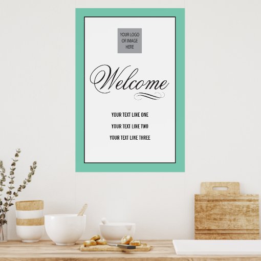 Custom Event Welcome Sign Poster | Zazzle