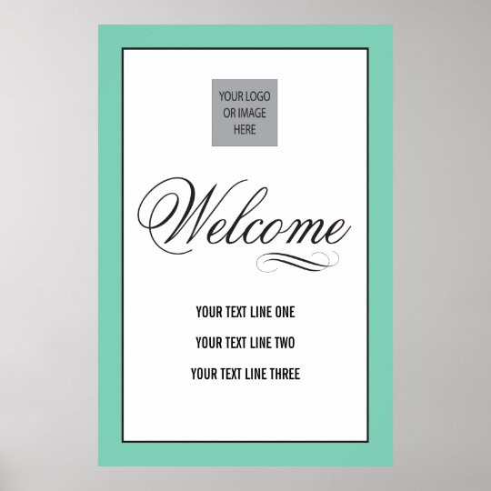 Custom Event Welcome Sign Poster | Zazzle.com