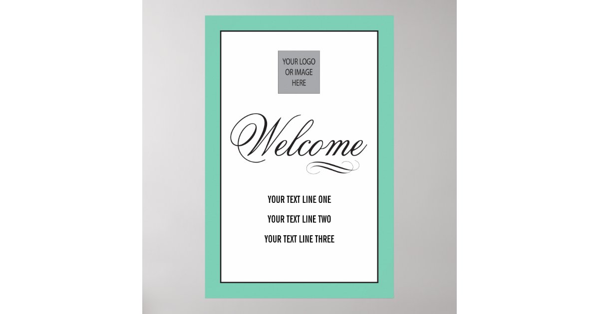 Custom Event Welcome Sign Poster | Zazzle