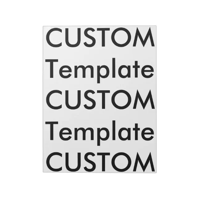 Custom Every Page Notebook 40 Pages 8.5"x11" Notepad | Zazzle
