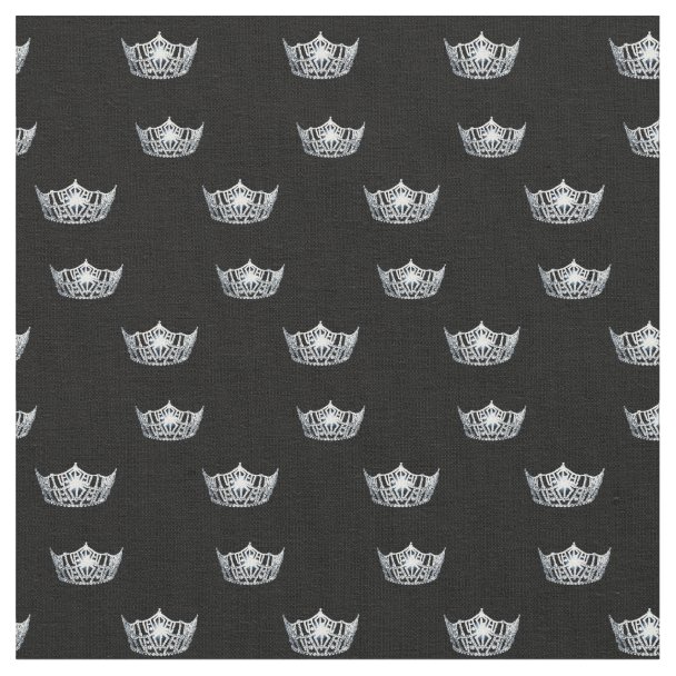 Miss America style Crown Custom Fabric | Zazzle