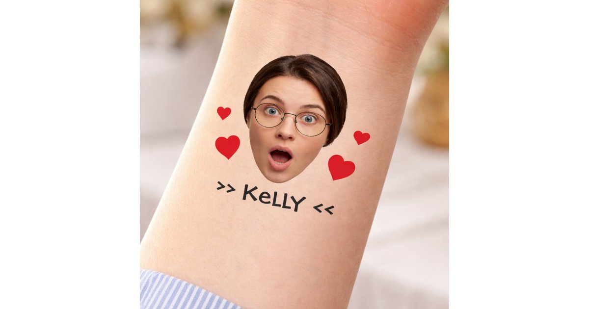 Custom Face Bachelor Party Temporary Tattoos | Zazzle