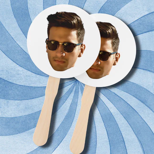 Custom Face Cutout Bachelorette Party Birthday Hand Fan | Zazzle