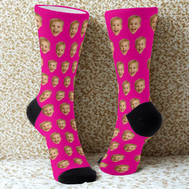 Custom Face Gift, Personalized Face Photo, Family Socks | Zazzle