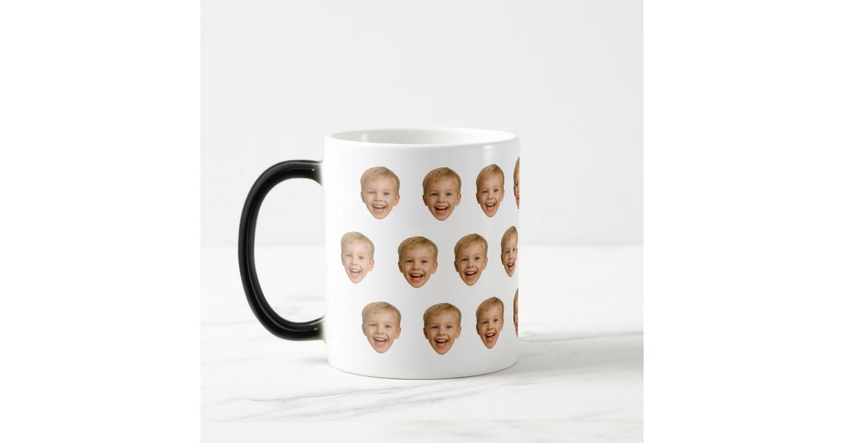 Custom Face Mug, Personalized Face Photo, Family Color Morph Mug | Zazzle
