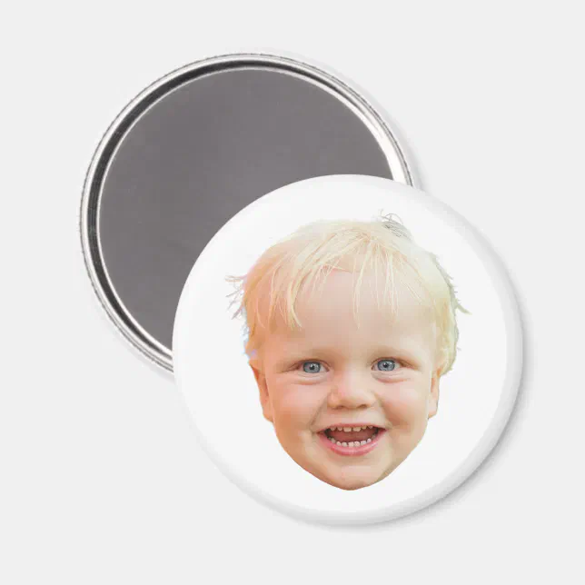 Custom Face Personalized Picture Logo Image Design Magnet | Zazzle