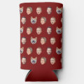 Custom Face Photo Family Gift, 4 Photos Faces Seltzer Can Cooler | Zazzle
