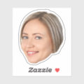 Custom Face Sticker, Personalized Stickers, Face Sticker | Zazzle