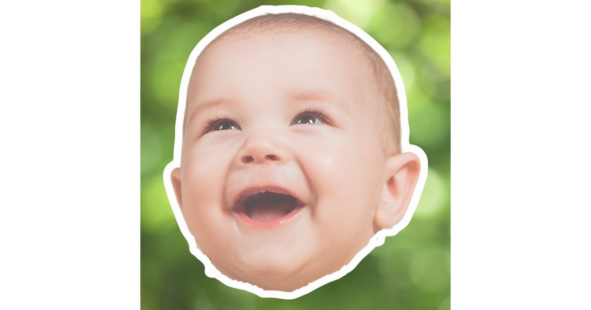 Custom Face Stickers Personalized Face Photo | Zazzle