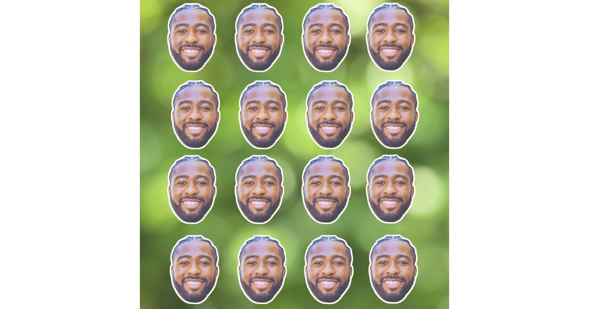 Custom Face Stickers Personalized Photo Face | Zazzle