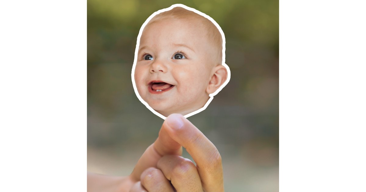 Custom Face Stickers Personalized Picture Logo | Zazzle