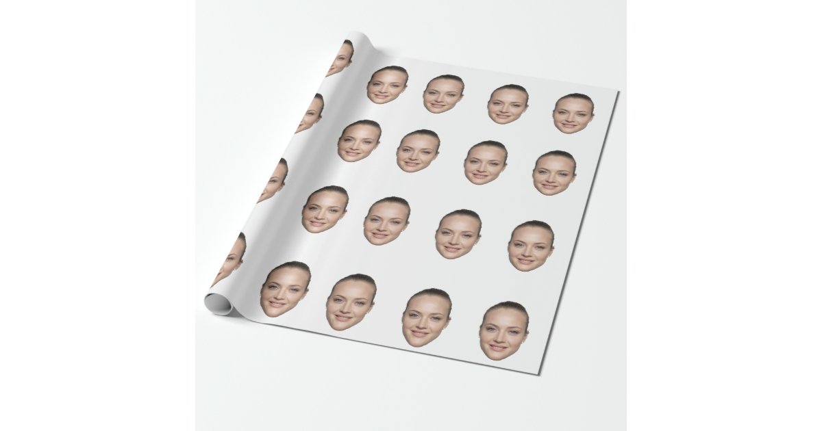 Custom Face Wrapping Paper Personalized Gift | Zazzle