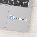 Custom Facebook Social Media Sticker | Zazzle