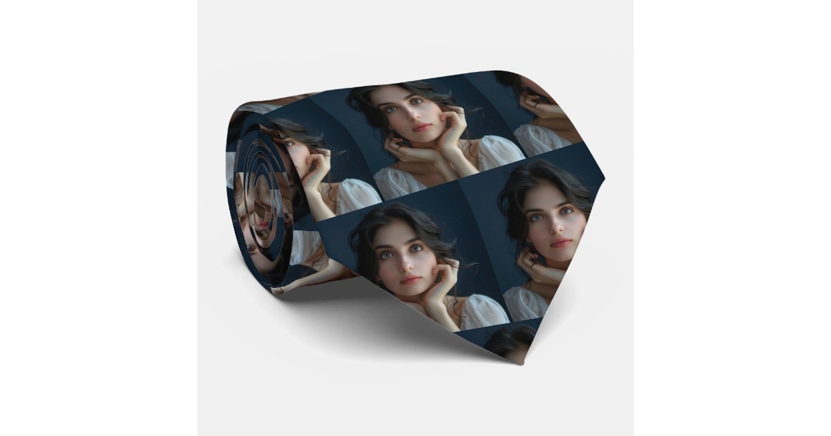 Custom Faces Photo Pattern Personalized Neck Tie | Zazzle