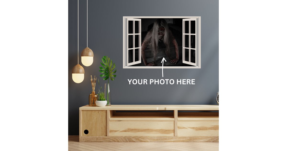 Custom Fake Faux Window Photo Print | Zazzle