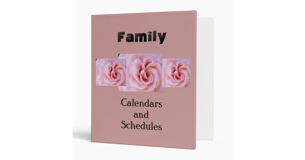 custom Family Calendars & Schedules binder planner | Zazzle