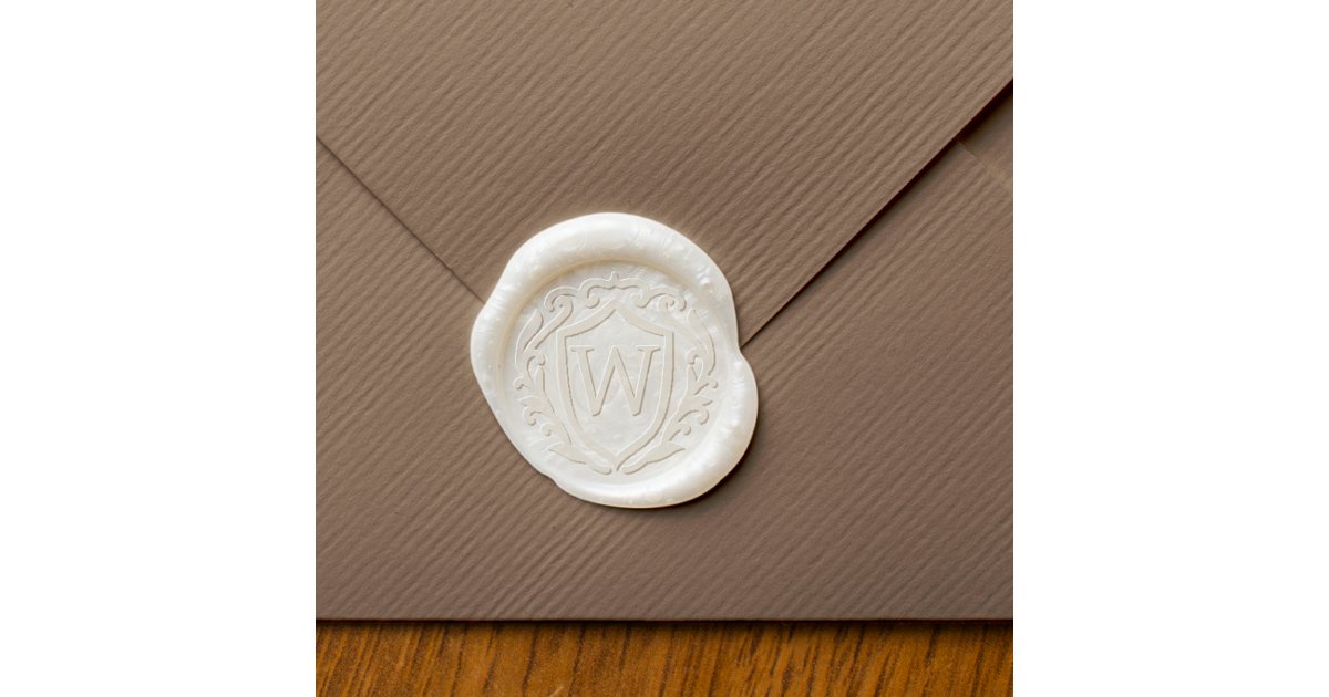 Custom Family Crest Wax Seal Sticker | Zazzle
