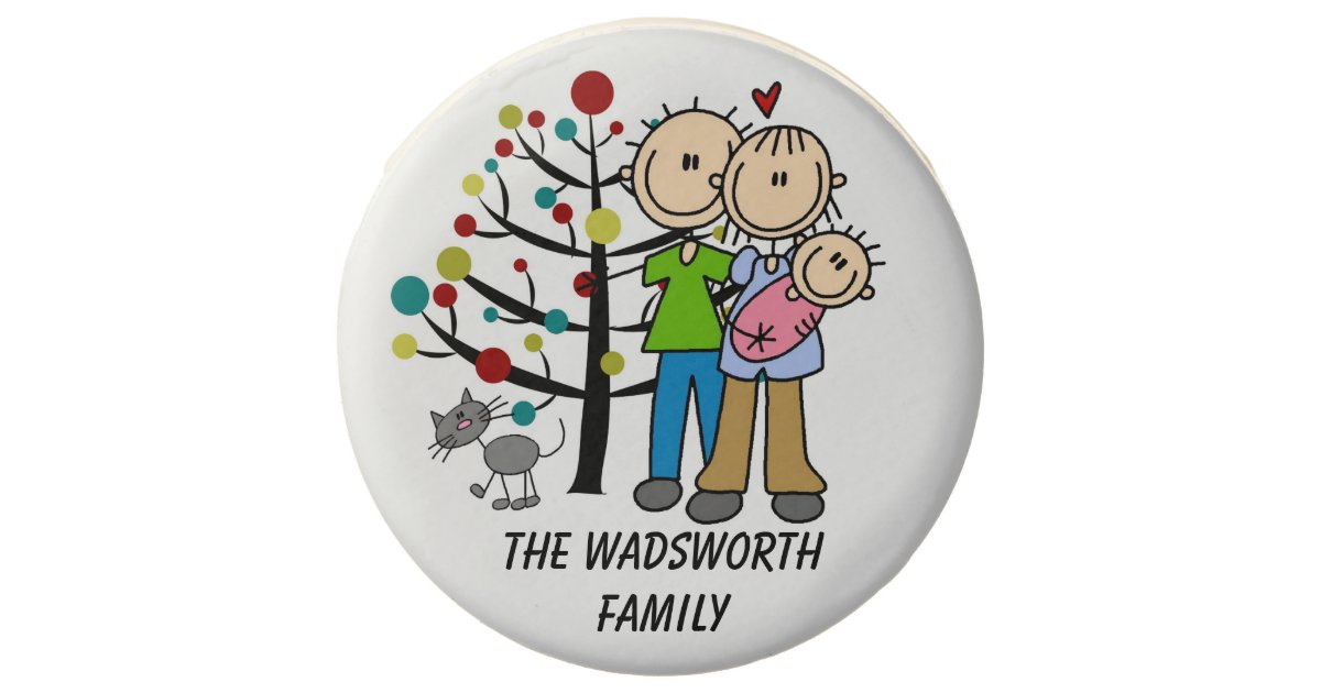 Custom Family Dad, Mom, Baby, Cat Dipped Oreos | Zazzle