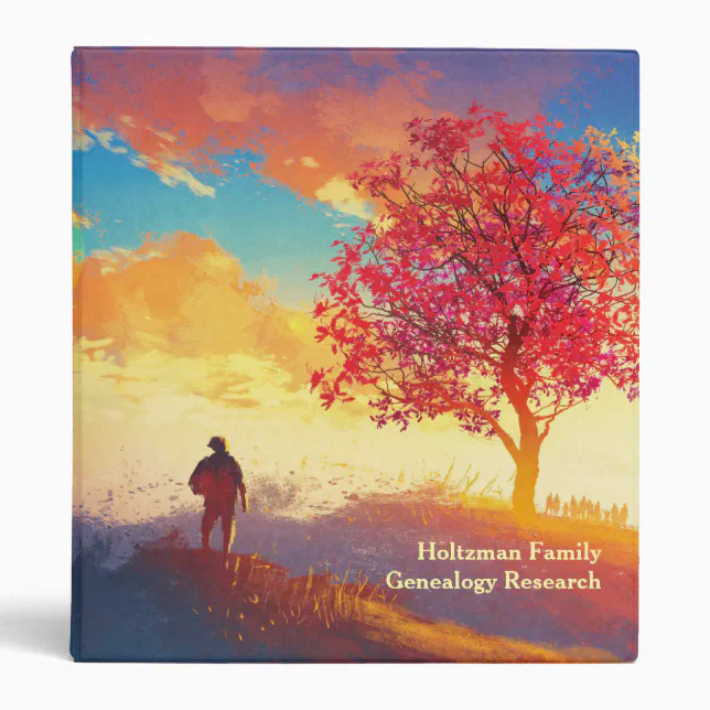 Custom Family Genealogy Ancestry 3 Ring Binder | Zazzle