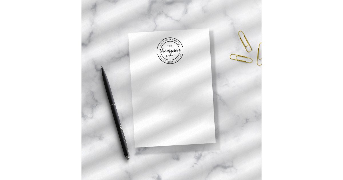 Custom Family Logo Personalized Post-it Notes | Zazzle