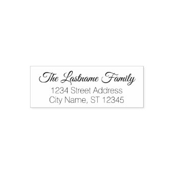 Custom Family Name Return Address script Mod Vibes Self-inking Stamp ...