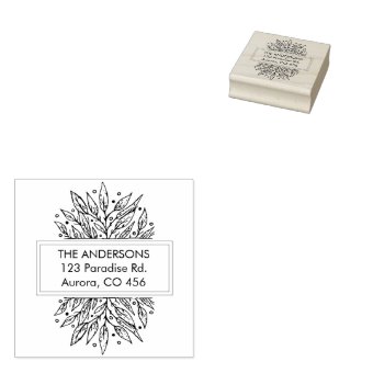 Custom Family Name Rubber Stamp | Zazzle
