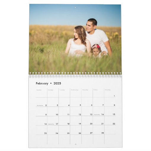 Custom Family Photo Calendar | Editable Year | Zazzle