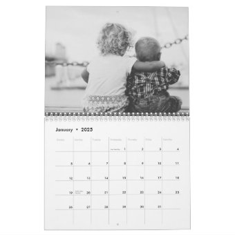 Custom Family Photo Calendar | Editable Year | Zazzle