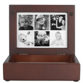 Custom Family Photo Collage Keepsake Box | Zazzle