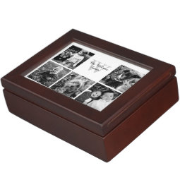 Custom Family Photo Collage Keepsake Box | Zazzle