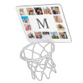 Custom Family Photo Collage Personalized White Mini Basketball Hoop ...