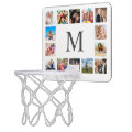 Custom Family Photo Collage Personalized White Mini Basketball Hoop ...