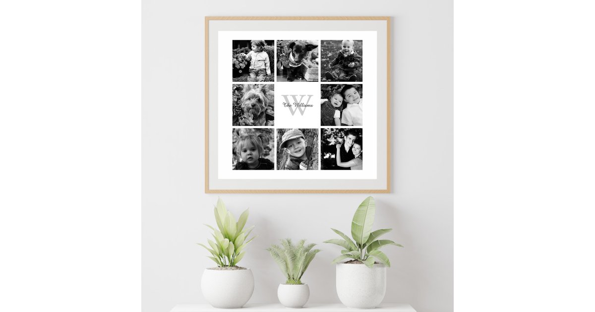 Custom Family Photo Collage Poster | Zazzle