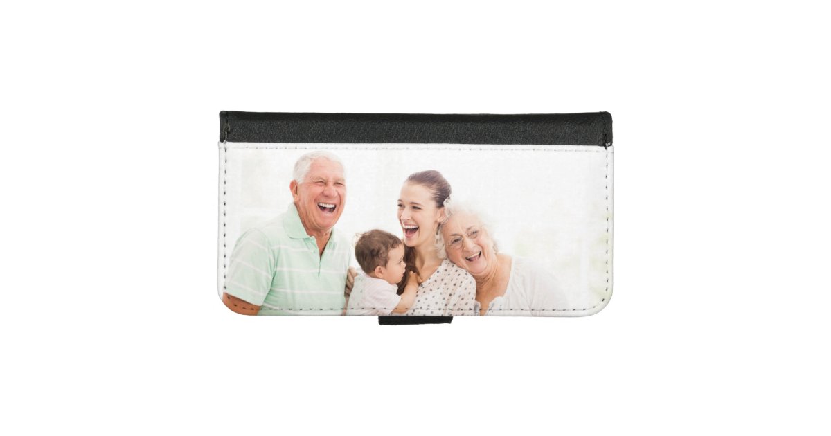 Custom Family Photo iPhone Wallet Case | Zazzle