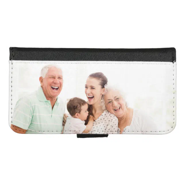Custom Family Photo iPhone Wallet Case | Zazzle