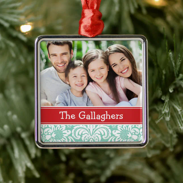 Custom Family Photo Keepsake Holiday Ornament | Zazzle