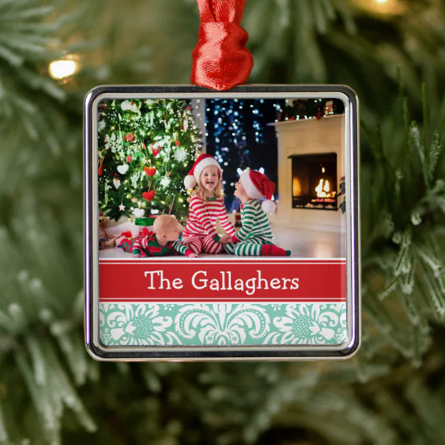 Custom Family Photo Keepsake Holiday Ornament | Zazzle