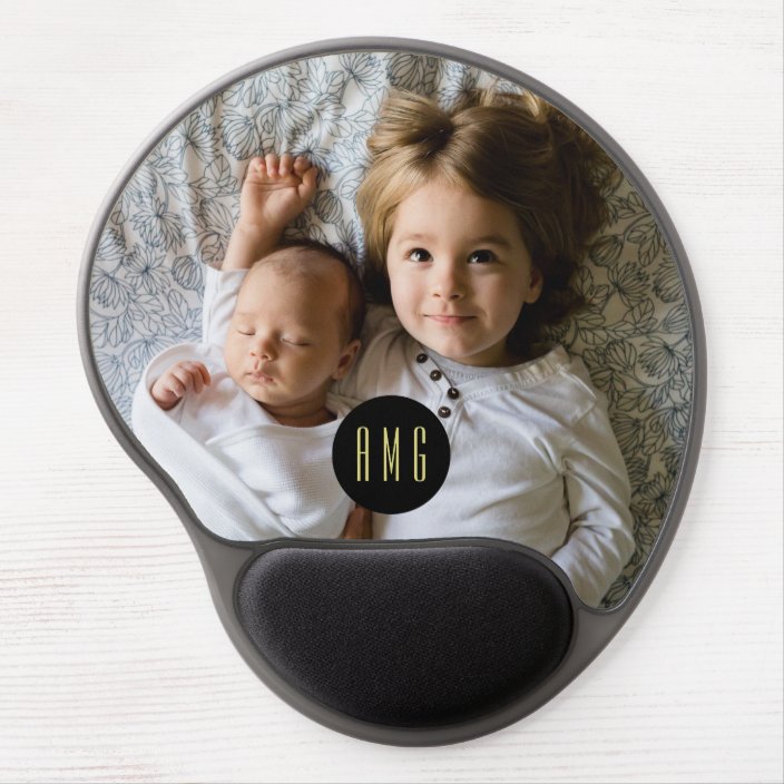 Custom Family Photo | Monogrammed Gel Mouse Pad | Zazzle.com