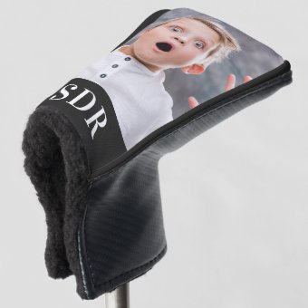 Custom Family Photo Personalized 3 Monogram Letter Golf Head Cover | Zazzle