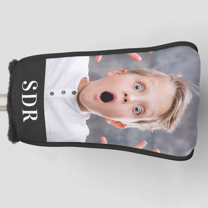 Custom Family Photo Personalized 3 Monogram Letter Golf Head Cover | Zazzle