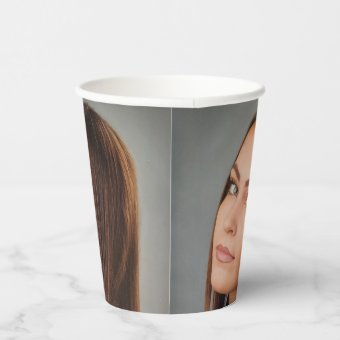 Custom Family Photo Personalized Paper Cups | Zazzle