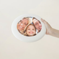 Custom family photo summer reunion party Wham-O frisbee | Zazzle