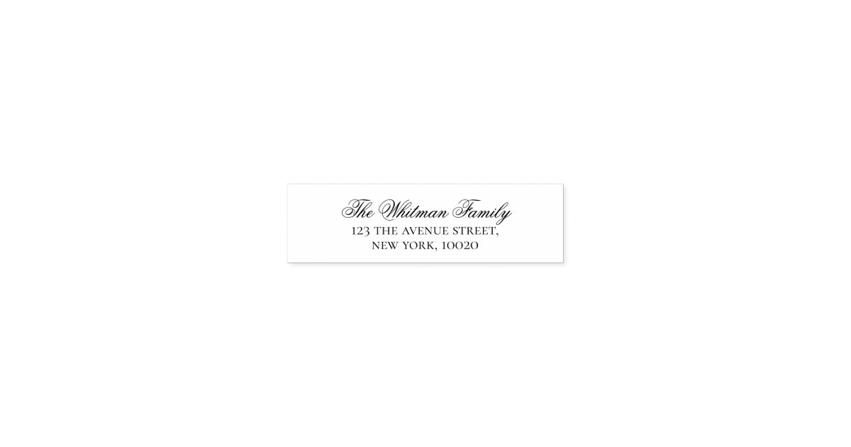 Custom Family Return Address Self-inking Stamp | Zazzle