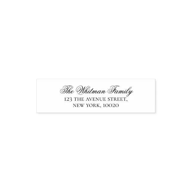Custom Family Return Address Self-inking Stamp | Zazzle