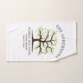 Custom Family Reunion Genealogy Tree Matching Hand Towel | Zazzle