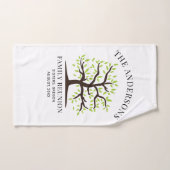 Custom Family Reunion Genealogy Tree Matching Hand Towel | Zazzle